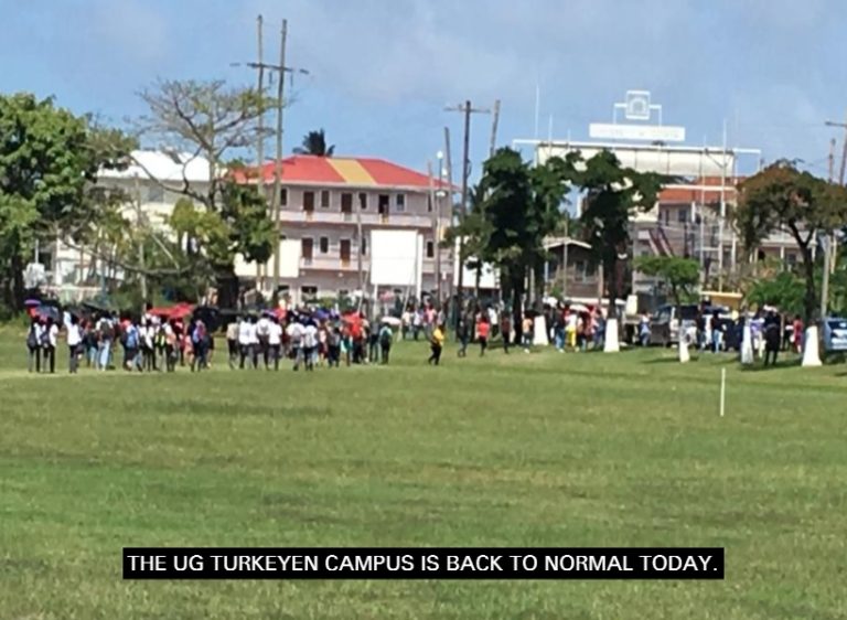 UG Turkeyen campus back to normal after bomb threat | Guyana Standard